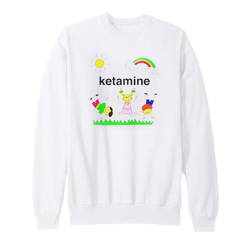 Ketamine Cartoon Rainbow Sweatshirt Unisex Meme