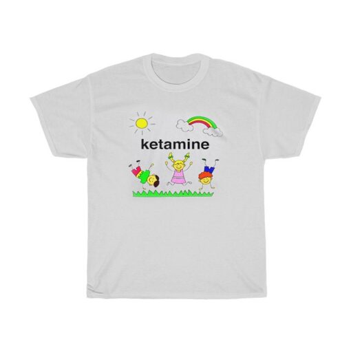 Ketamine Cartoon Rainbow T-Shirt Unisex Meme