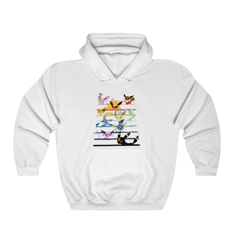 Pokemon Eevee Evolution Hoodie For Unisex Meme